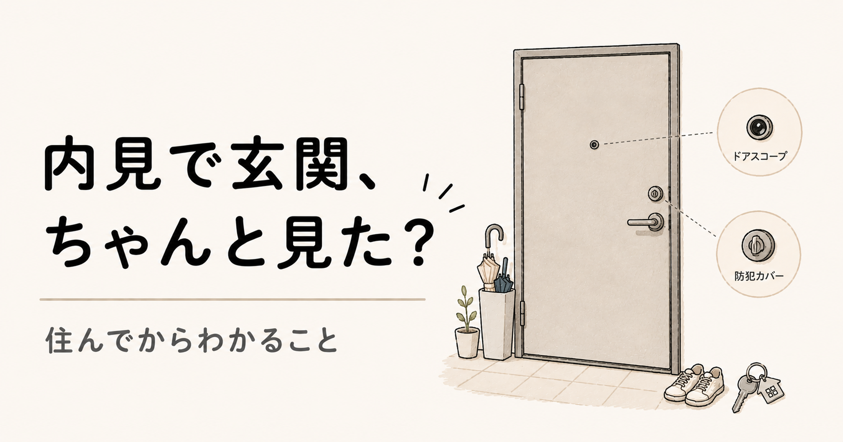 内見で玄関をちゃんと見ておけばよかった、と住んでから思った話